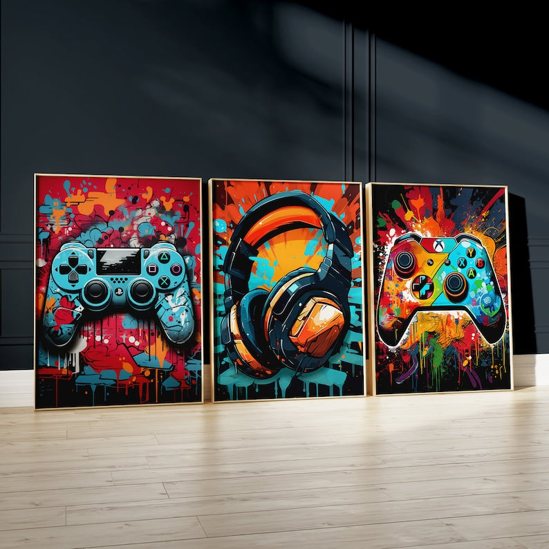 Graffiti Gaming Plakat - Xbox – Plakatbar.no