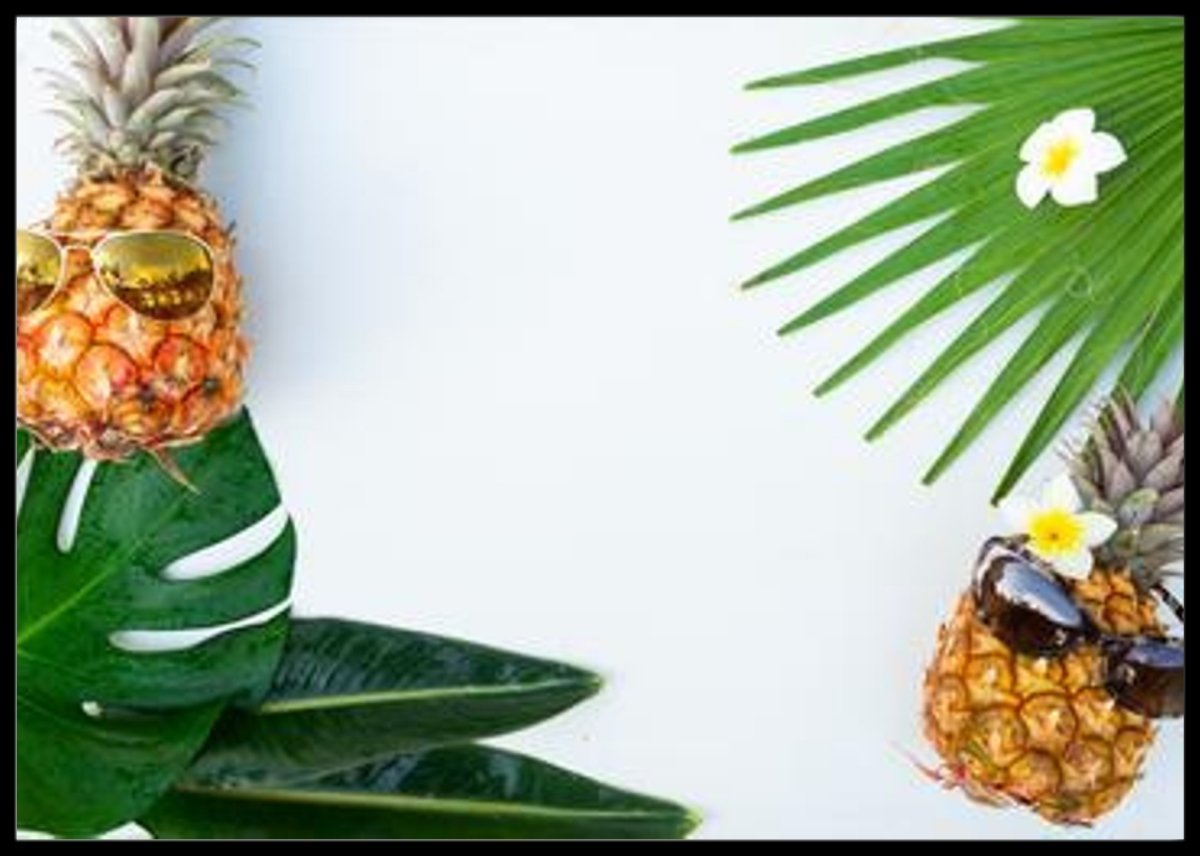 Ananas sommermotiv poster – Plakatbar.no