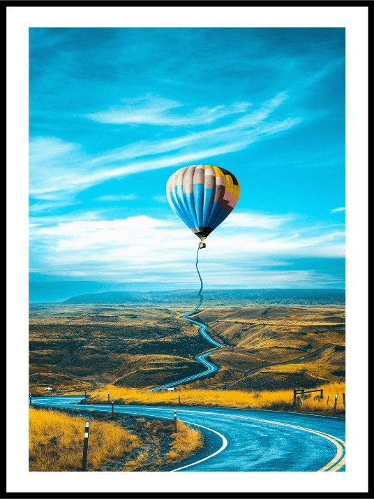 Balloon Road Poster – Plakatbar.no