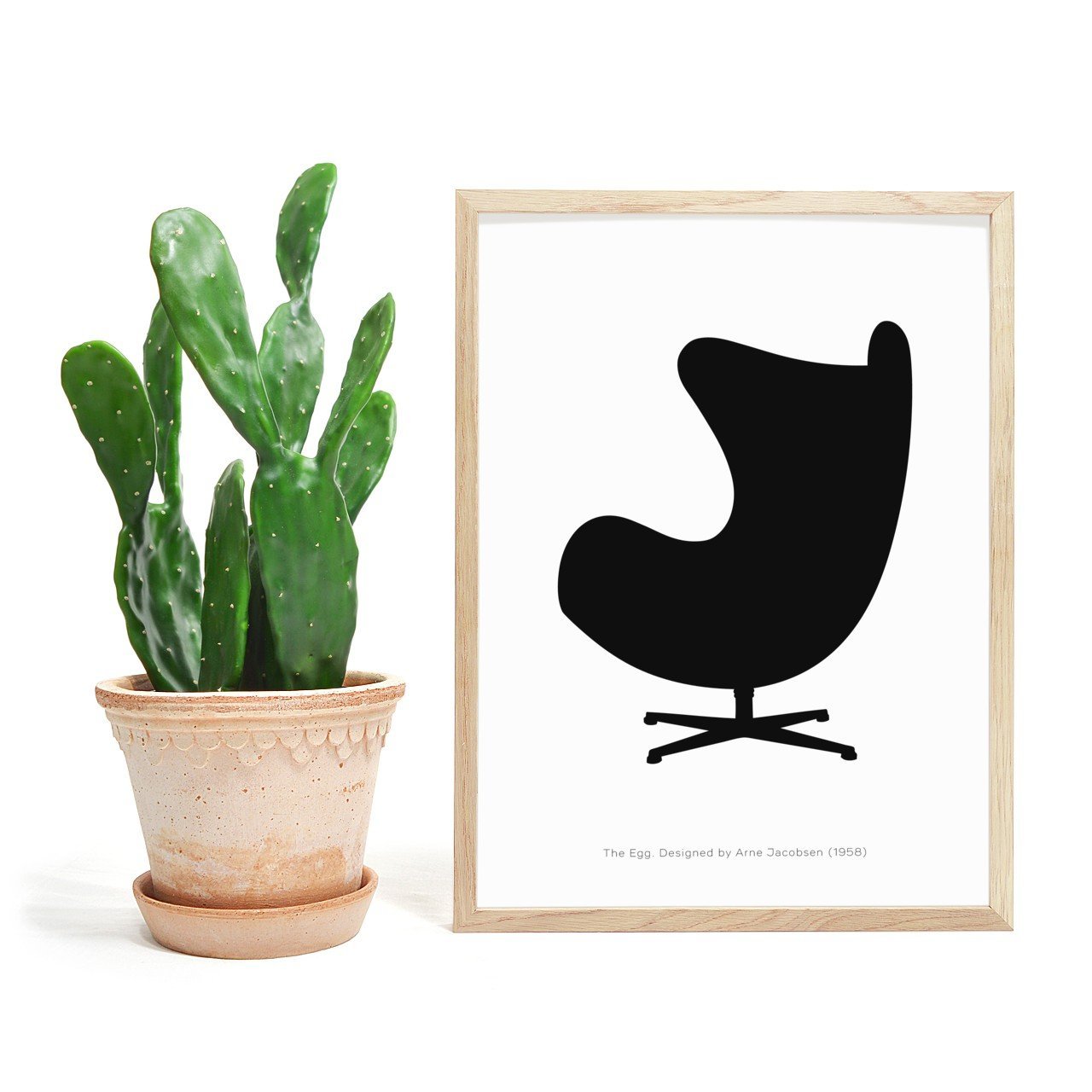 Egget - Stol designet av Arne Jacobsen (1958) poster – Plakatbar.no