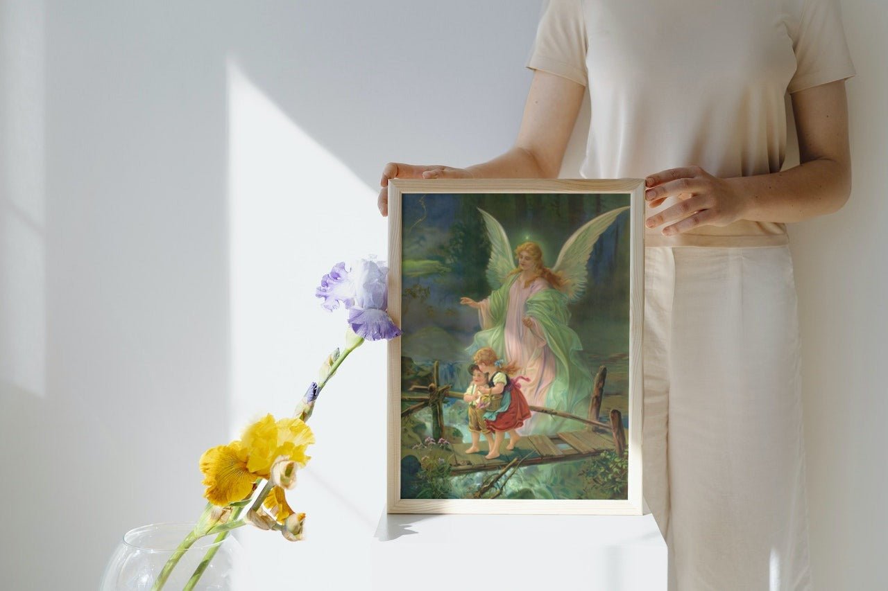 Guardian angel looking over children – Plakatbar.no
