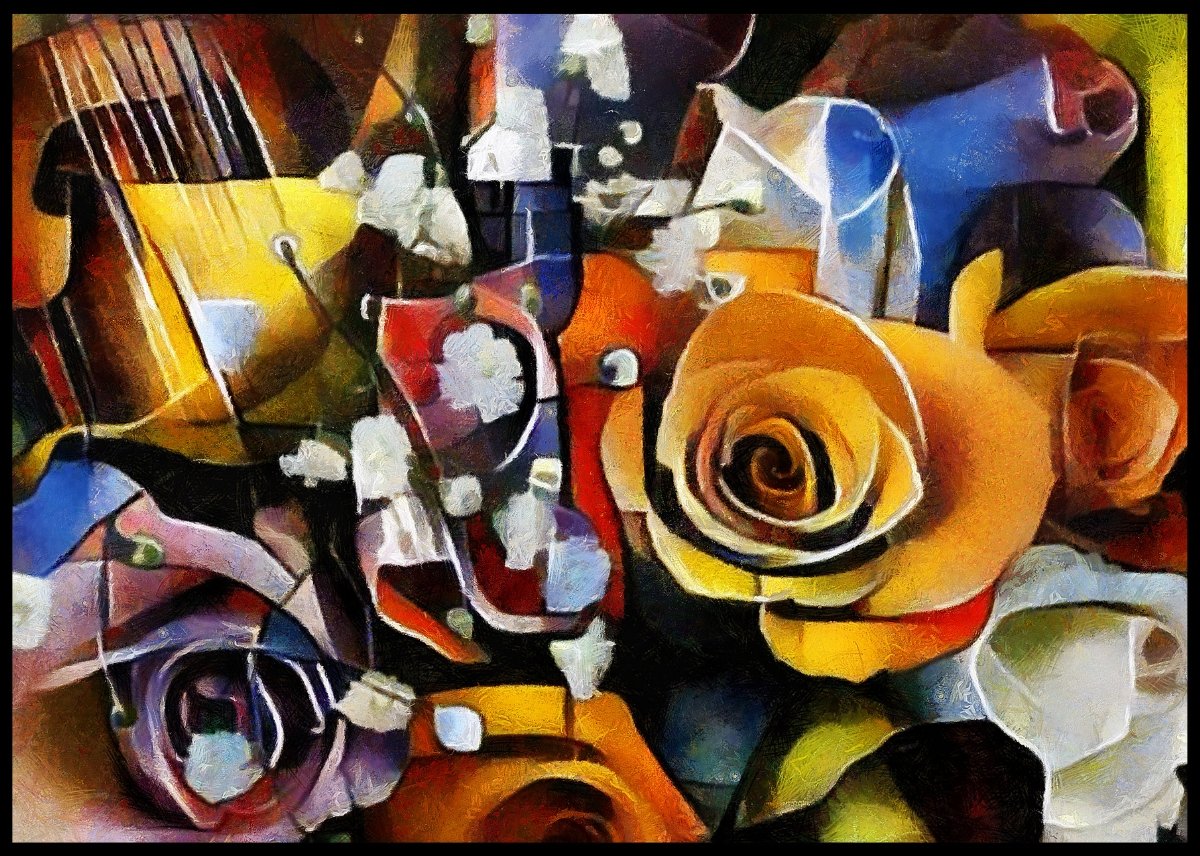 Kandinsky abstract flowers Poster – Plakatbar.no