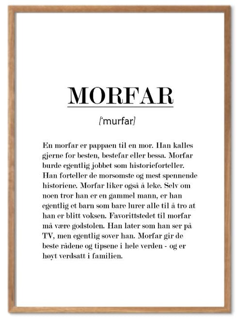 Morfar poster
