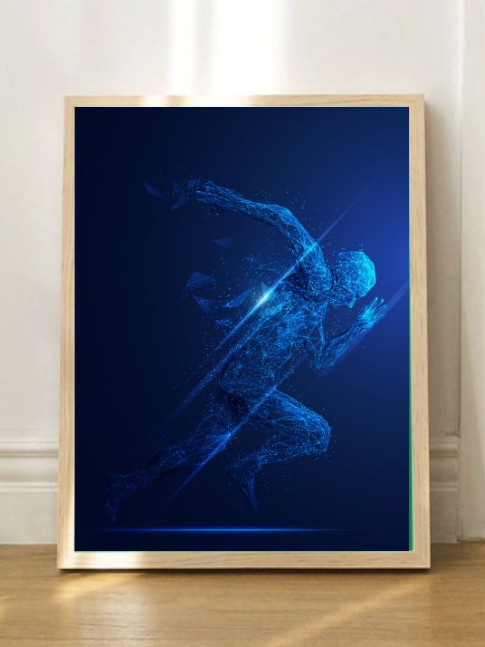 Running man - Poster – Plakatbar.no